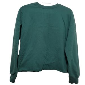 Disney | Tops | Disney Green Cropped Sweatshirt With Character Design ...